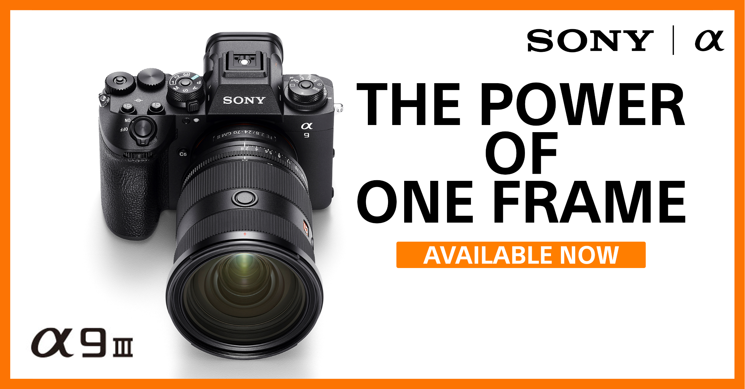 Sony Alpha 9 III Now Available